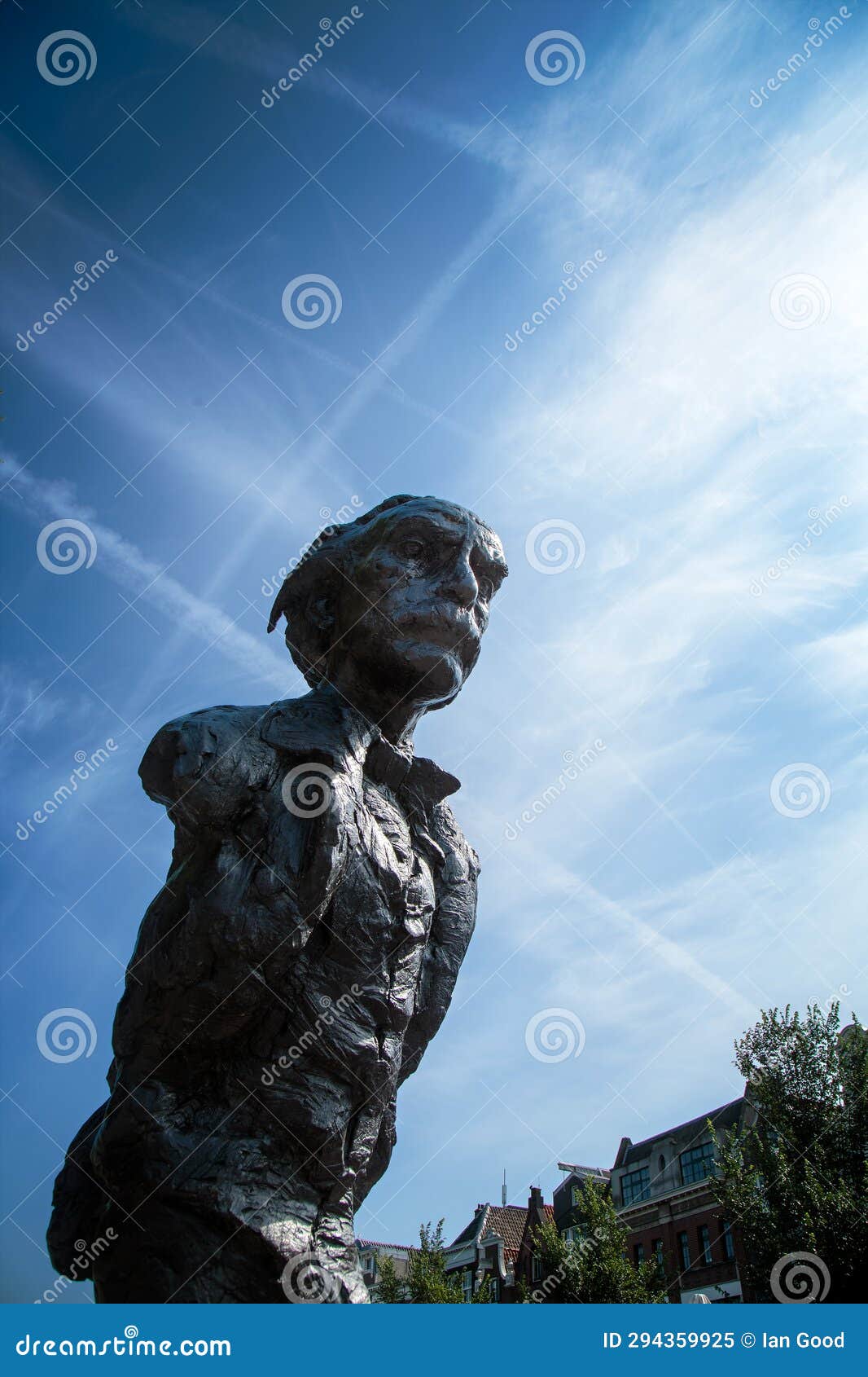 Statue of the 19th Century Dutch Writer Multatuli in Amsterdam ...