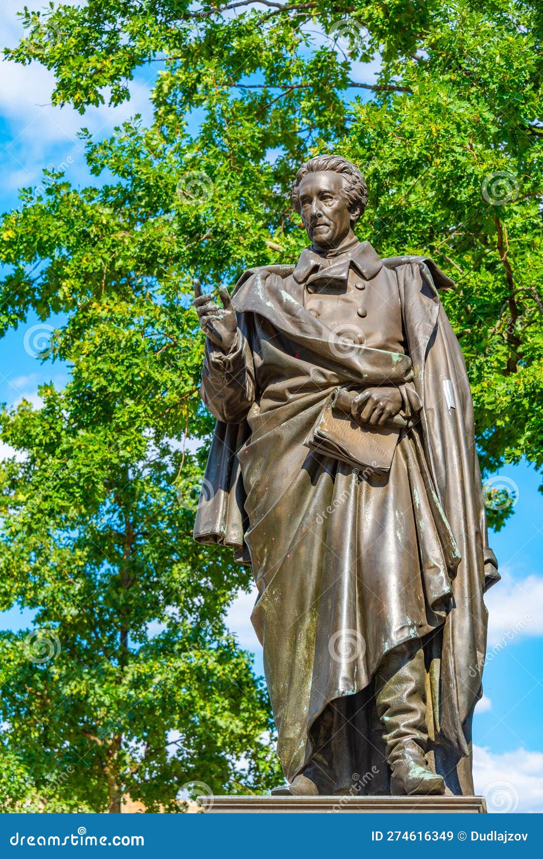 Statue of Albrecht Thaer in German Town Leipzig Editorial Stock Image ...
