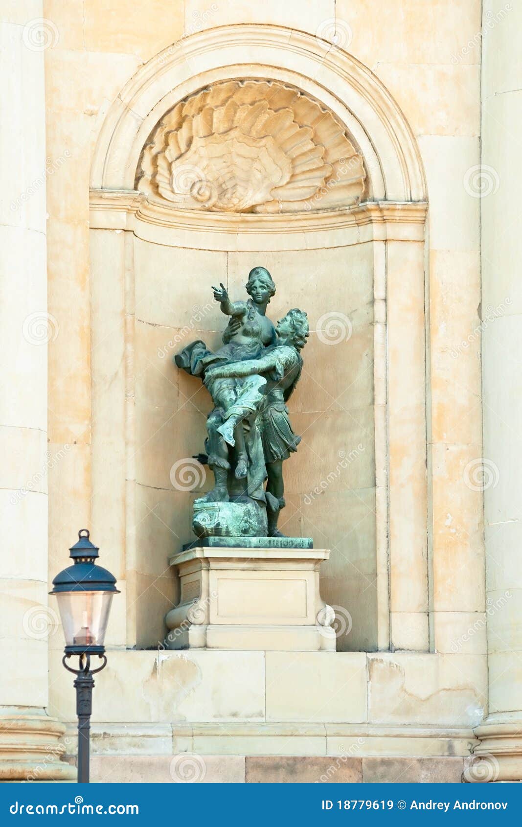 Statue in an Alcove of the Royal Palace. Stock Image - Image of culture ...