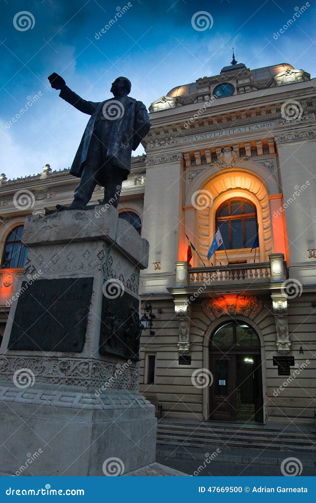 Statue of Alexandru Ioan Cuza Stock Photo - Image of statue, university ...