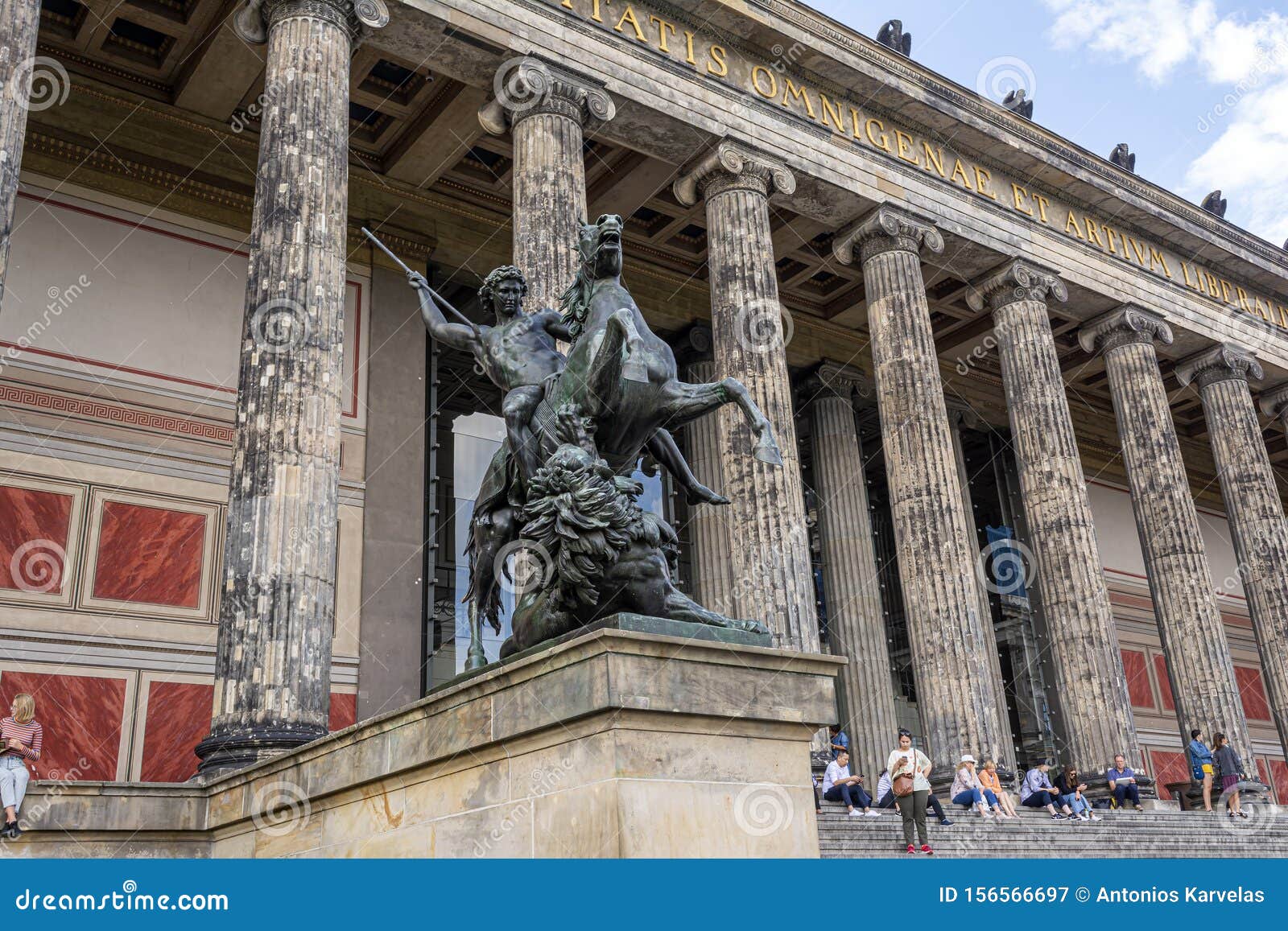 Statue at Altes Museum. German Old Museum at Berlin, Germany Editorial ...