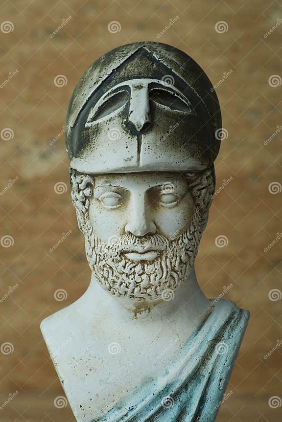 Statue of Ancient Athens Statesman Pericles. Stock Photo - Image of ...
