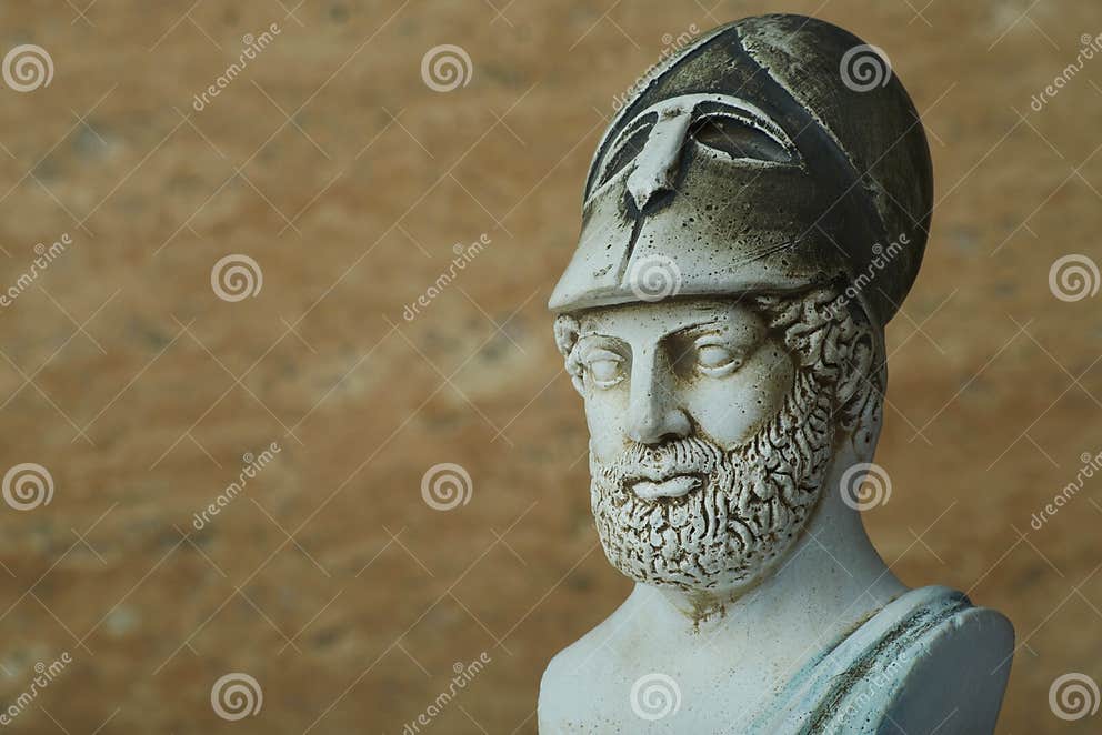 Statue of Ancient Athens Statesman Pericles. Stock Image - Image of ...