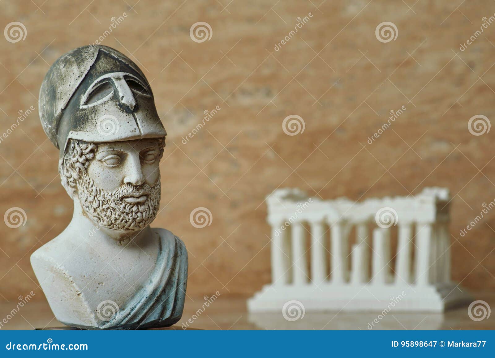 Statue of Ancient Athens Statesman Pericles. Stock Image - Image of ...