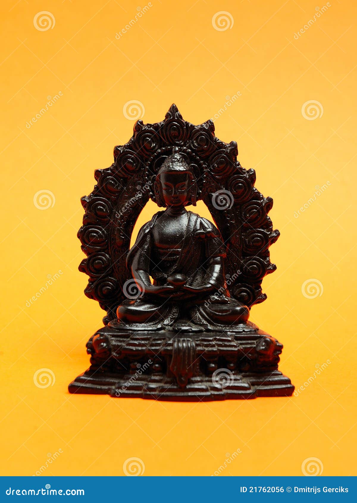Statue of Ancient Meditating Monk Stock Photo - Image of classical ...