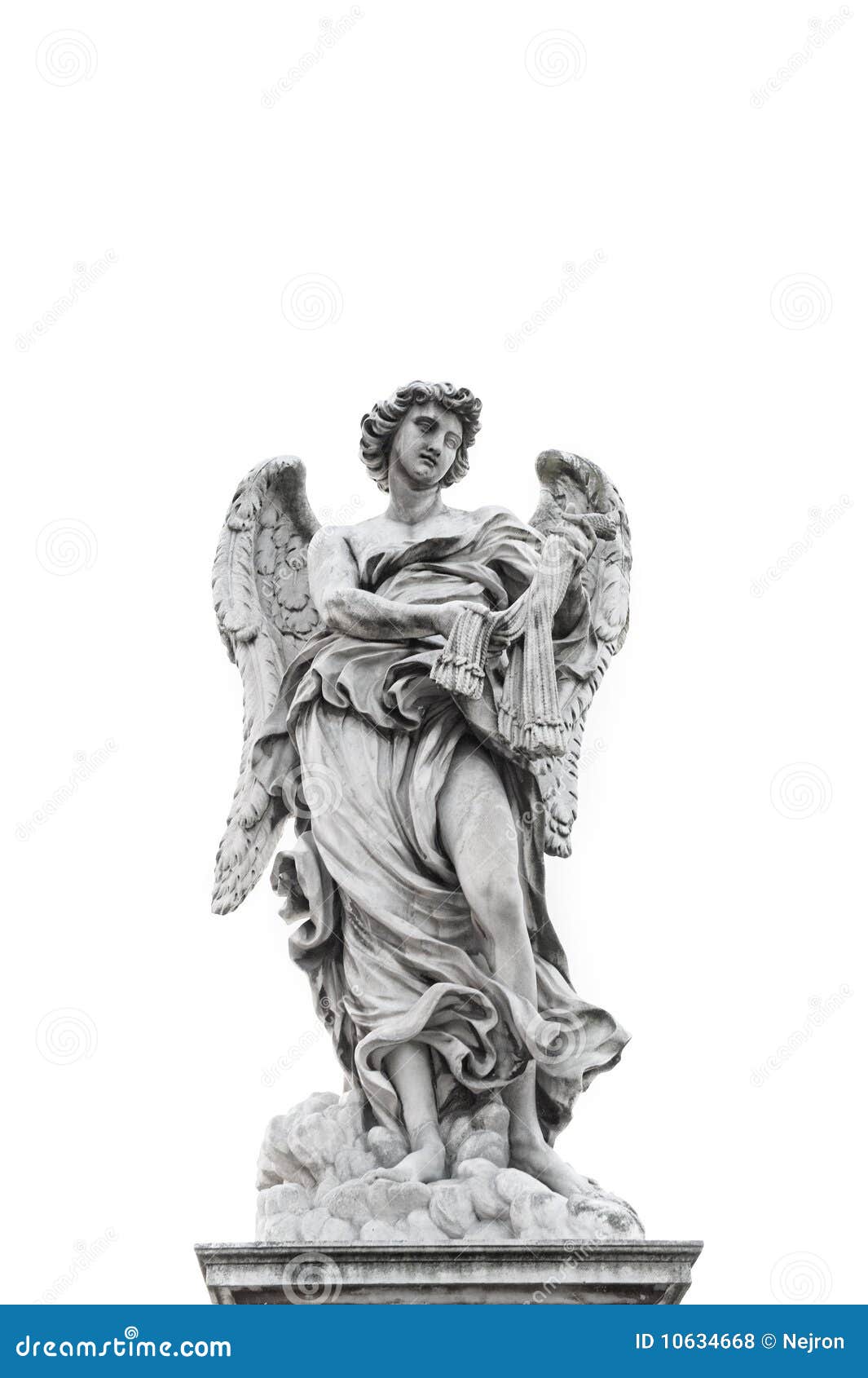 Statue of angel stock photo. Image of prayer, catholic - 10634668
