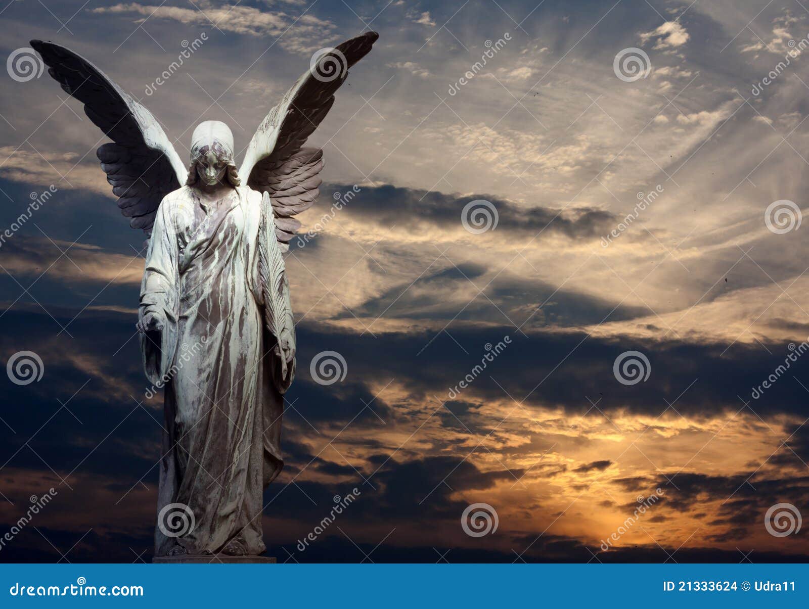Angel Ascending To Heaven Sunset