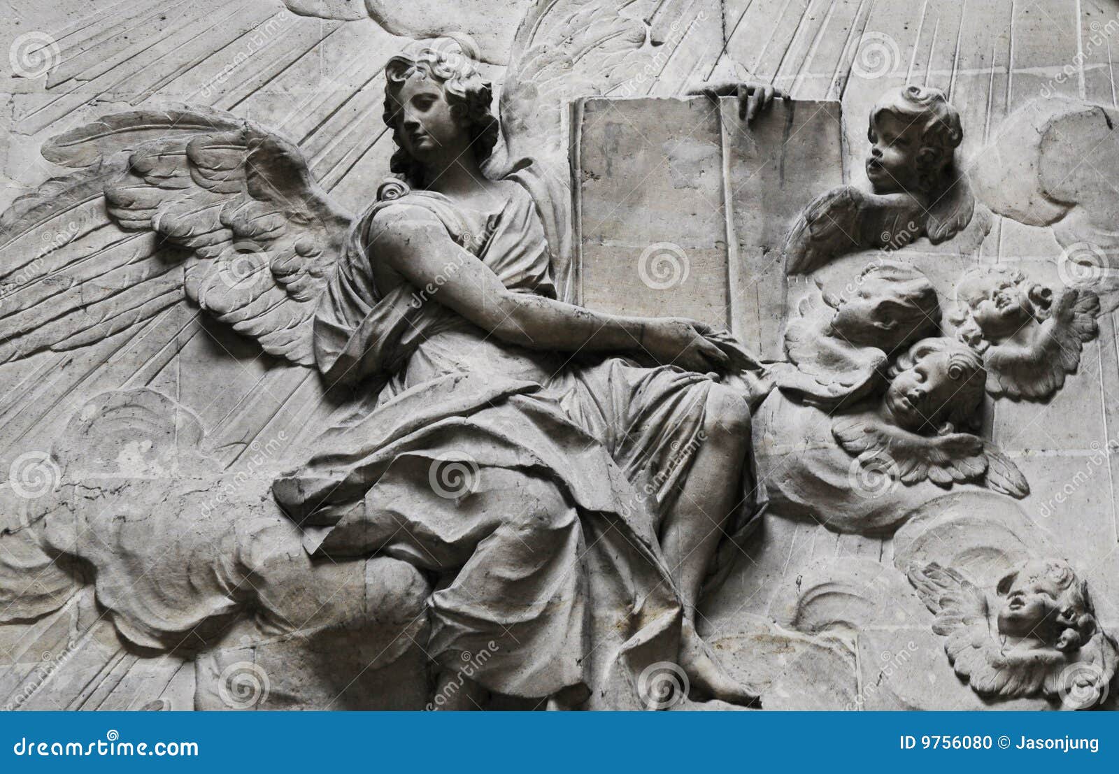 Statue of angels stock photo. Image of ruin, ancient, artwork - 9756080