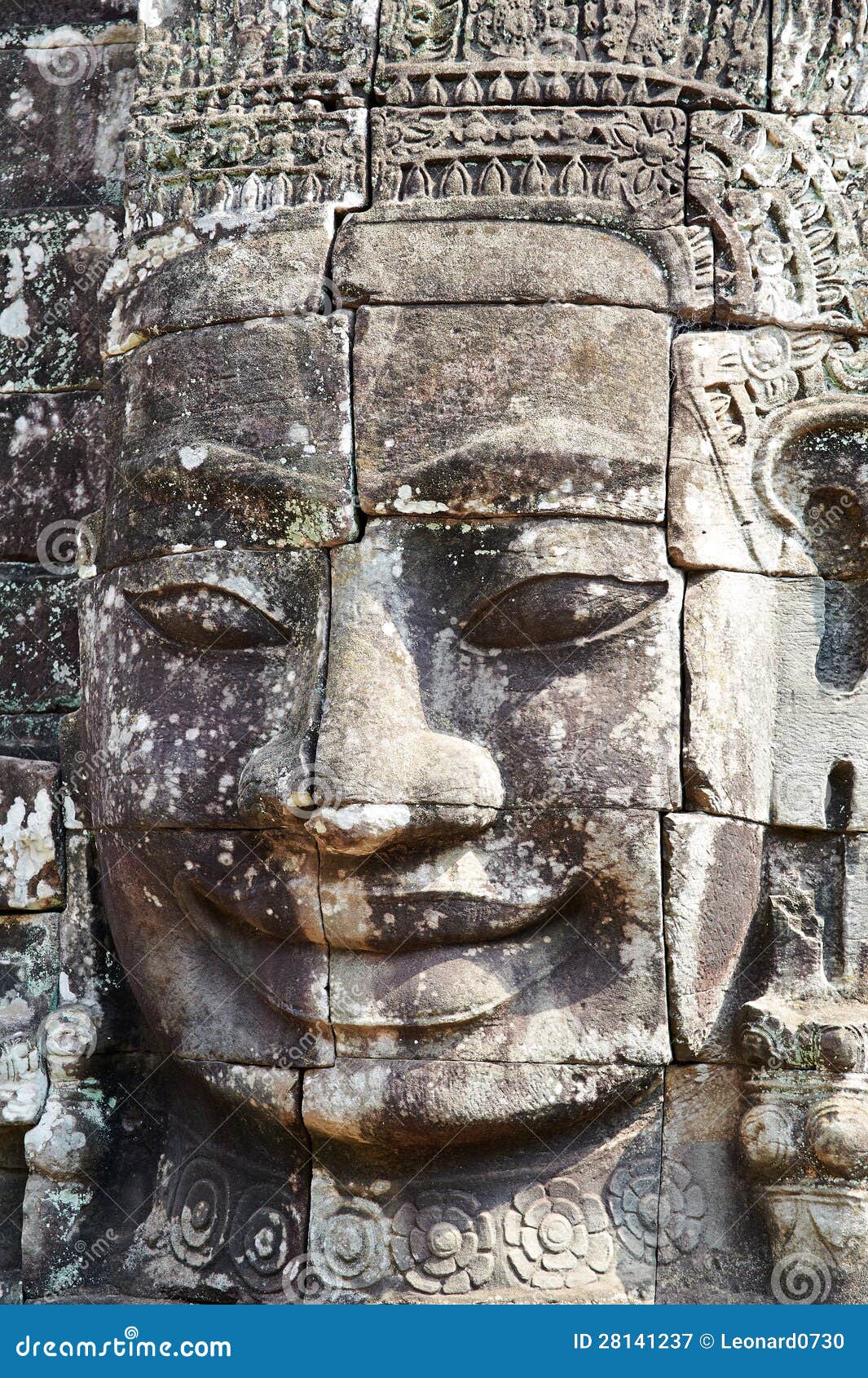 Statue of Angkor stock image. Image of rock, south, artifact - 28141237