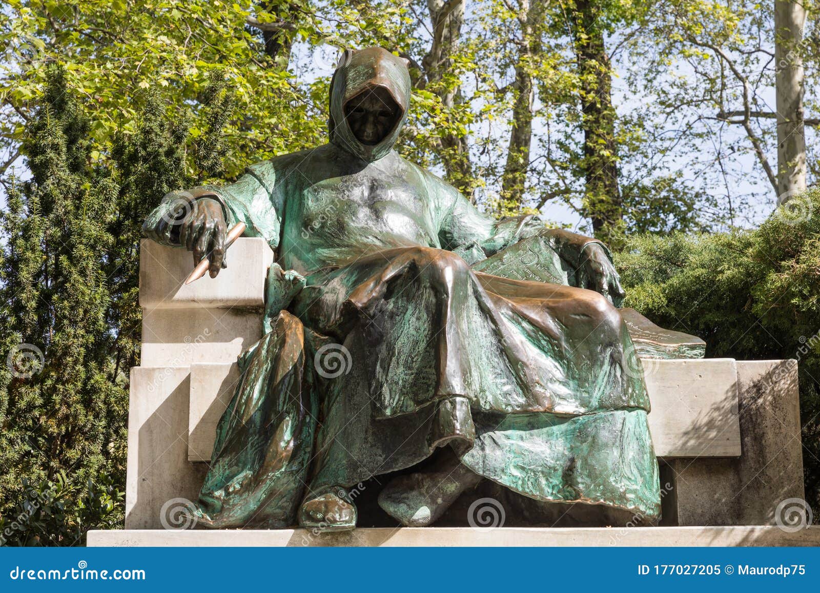 Statue of Anonymous stock image. Image of hungarian - 177027205
