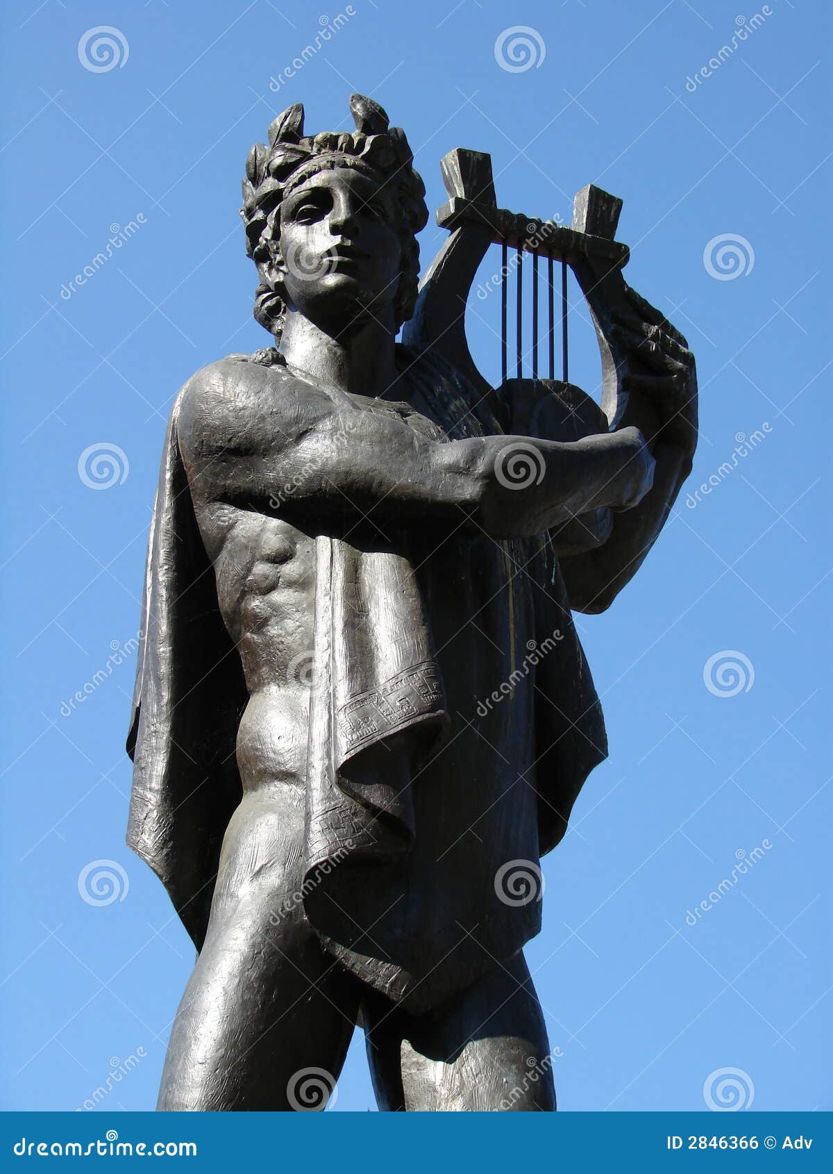 Statue of apollo stock photo. Image of greece, pillar - 2846366