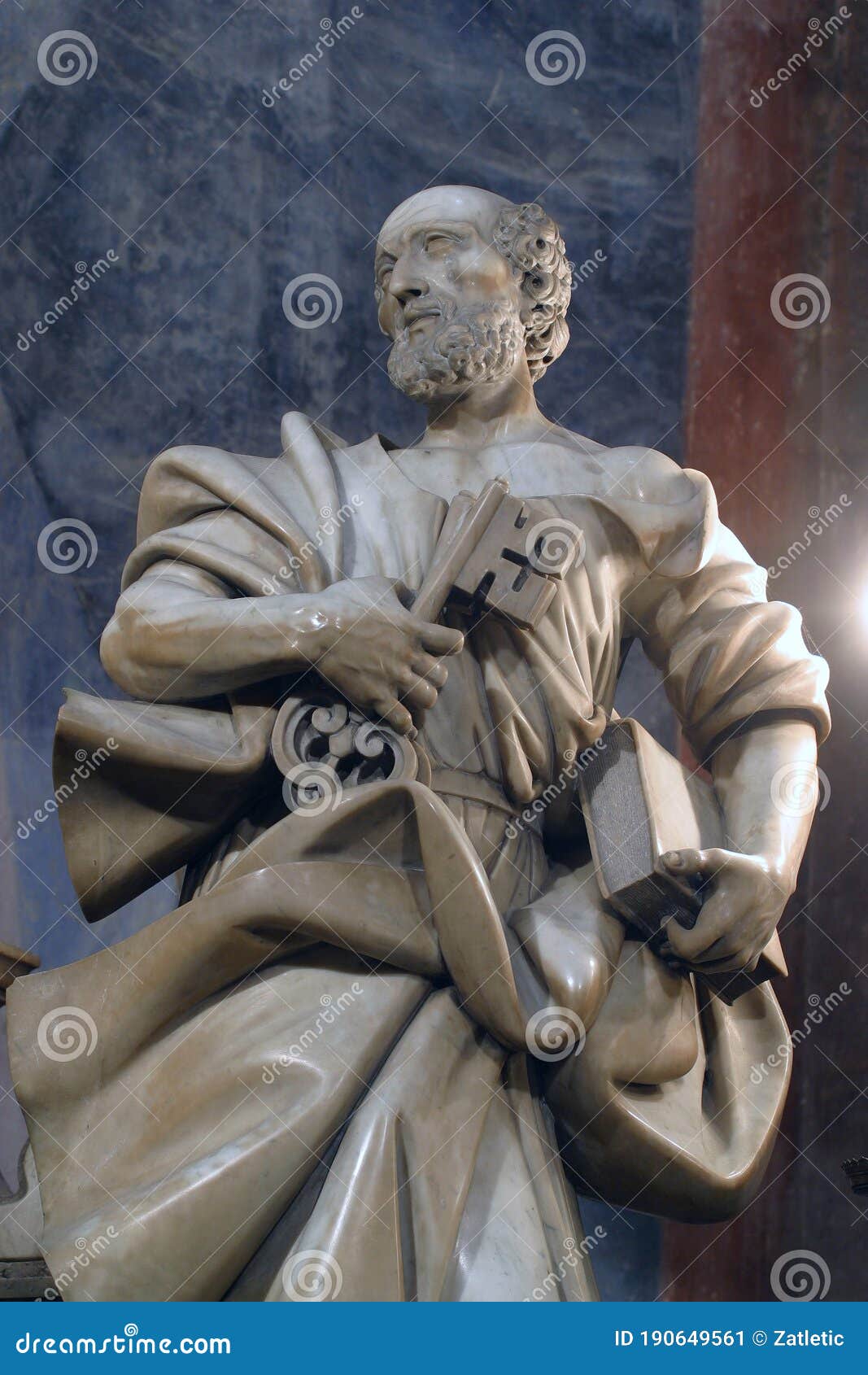 Statue of Apostle Saint Peter Stock Image - Image of sacred, salvation ...