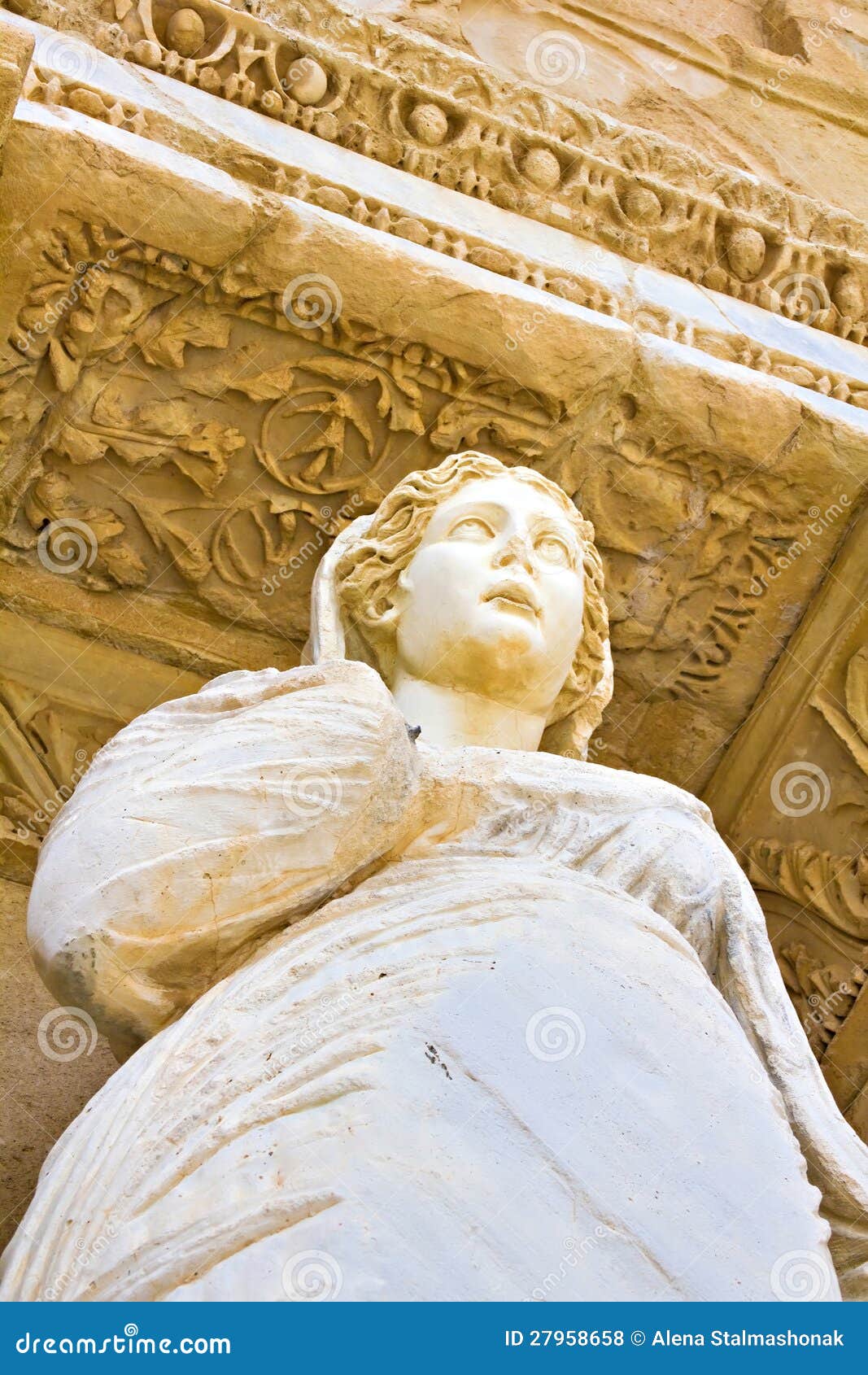 Statue Of Arete In Ephesus Royalty-Free Stock Image | CartoonDealer.com ...