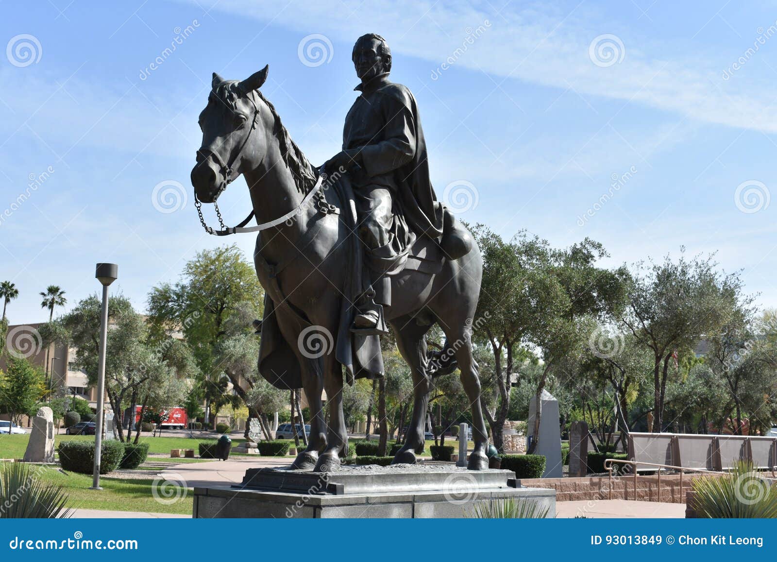Statue at the Arizona State Capitol Stock Image - Image of bronze ...