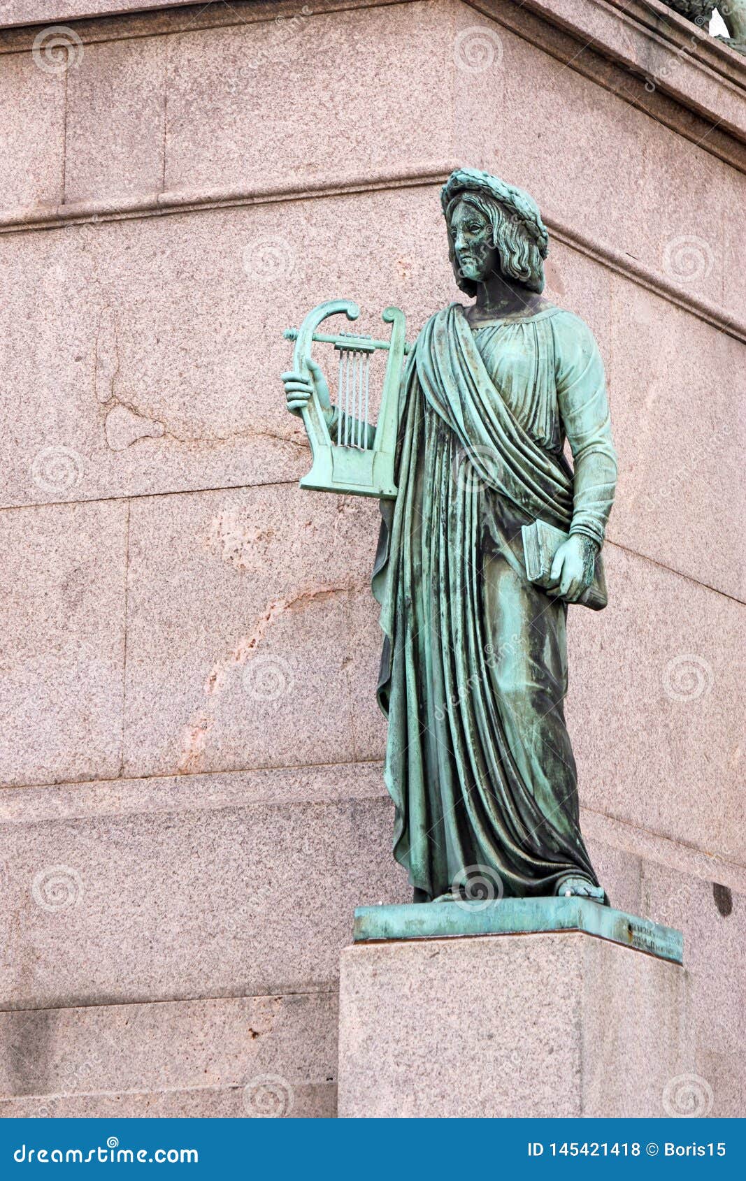 Statue of art and science stock photo. Image of statue - 145421418