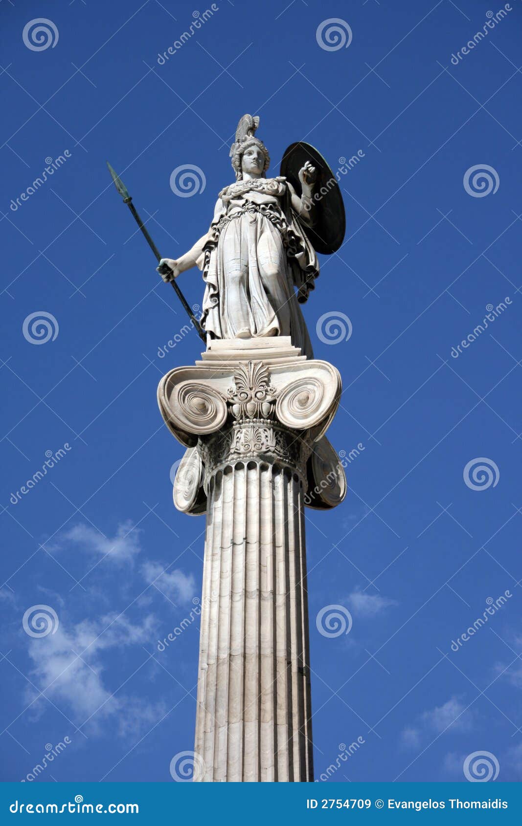Statue of athena stock image. Image of culture, monument - 2754709