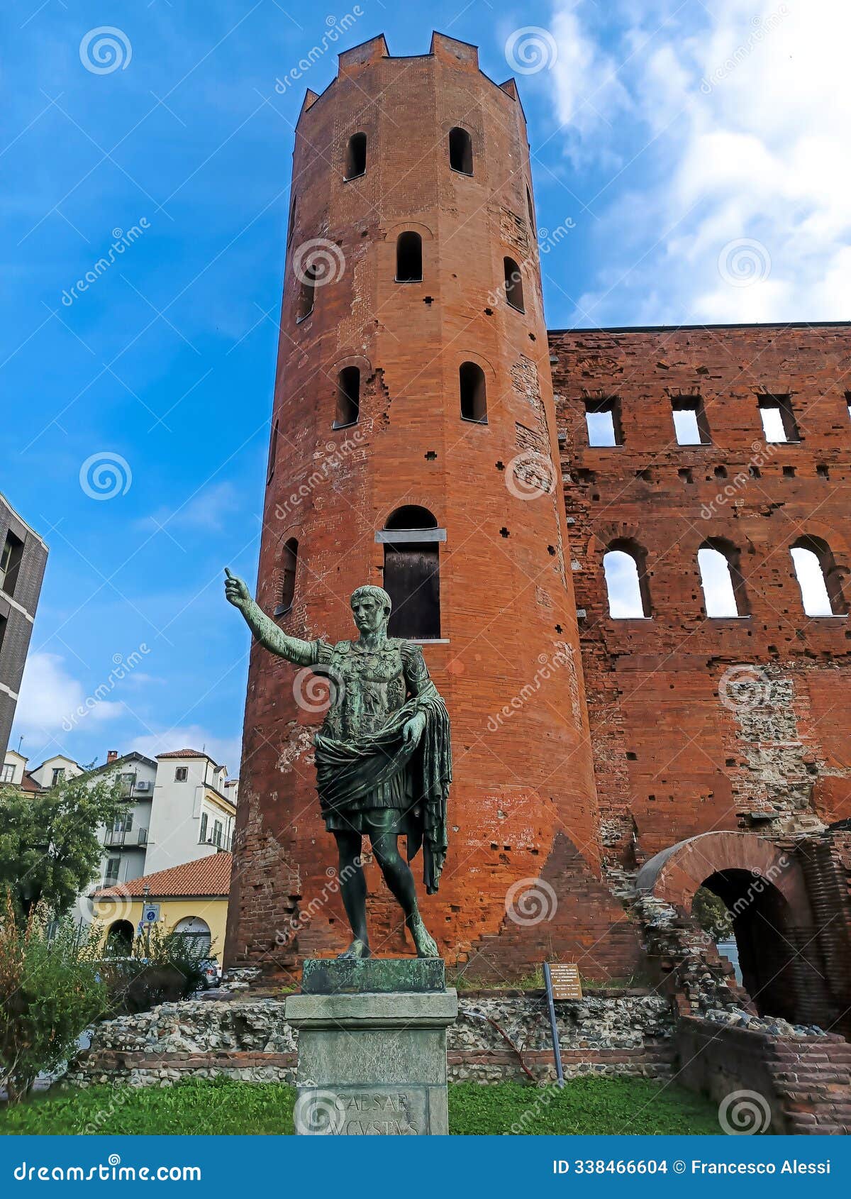 Augustus Caesar Statue Trajan Market Rome Italy Stock Photography ...