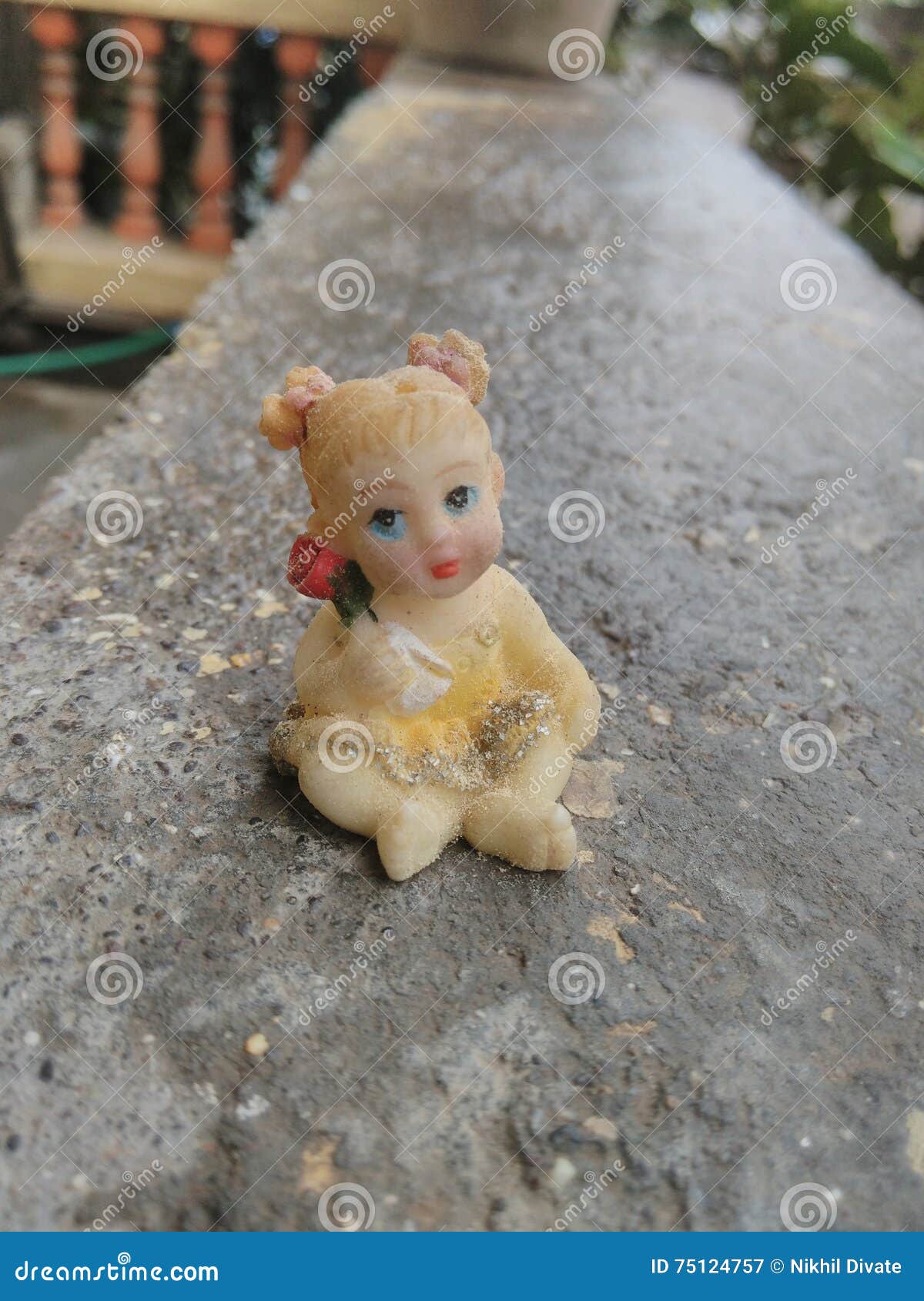 Statue of baby stock image. Image of girl, baby, statue - 75124757