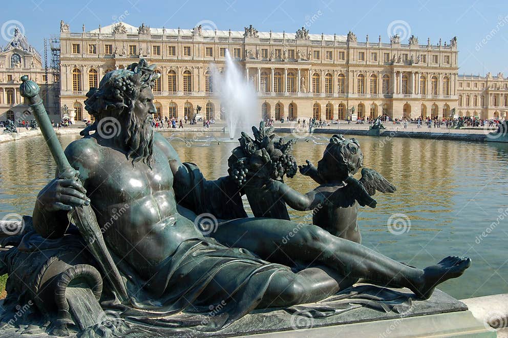 Statue of Bacco in Versailles Stock Image - Image of versailles, castle ...