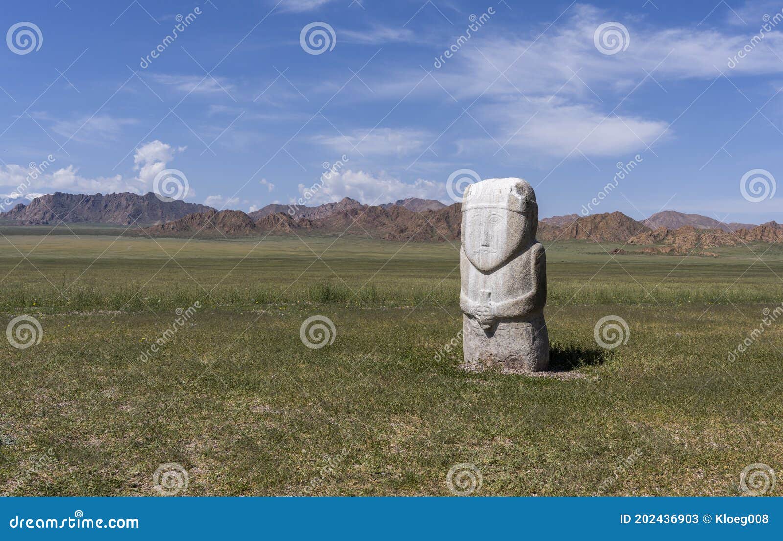 Statue Balbal Mongolia editorial stock photo. Image of historic - 202436903