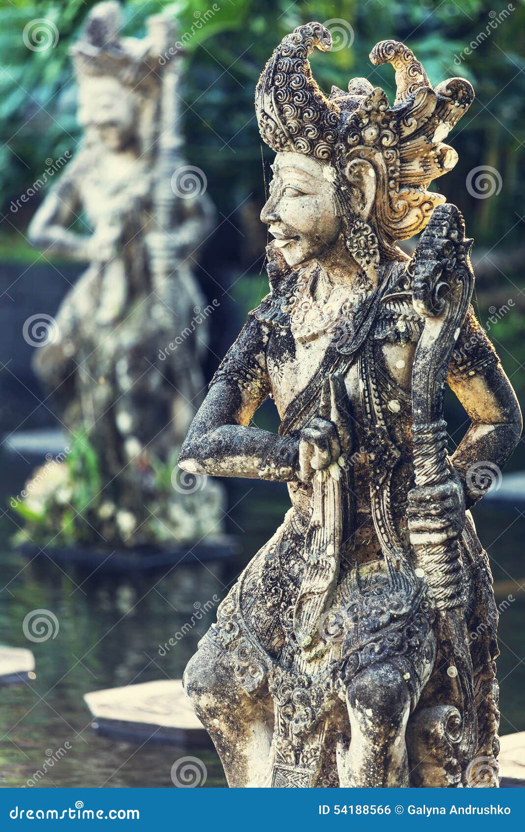 Pagan Sculpture - Traditional Balinese God Statue In Hindu Temple ...
