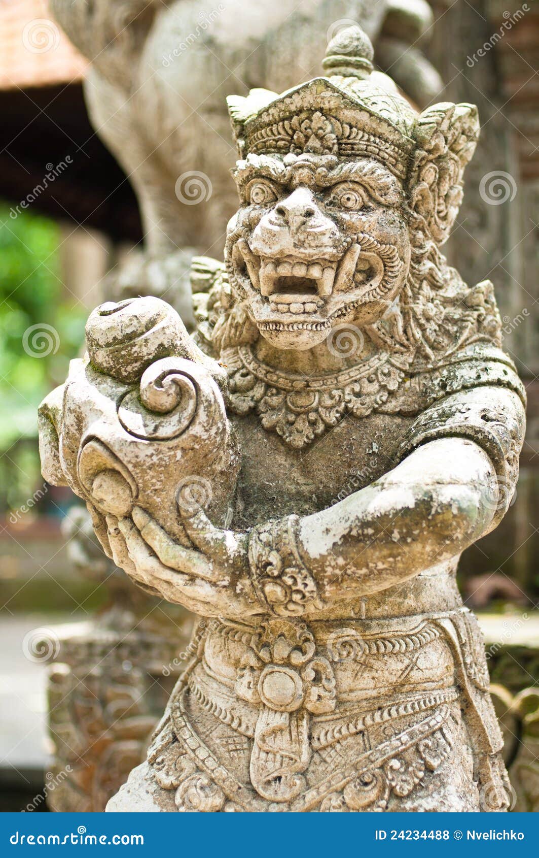 Statue of Balinese demon stock photo. Image of demon - 24234488