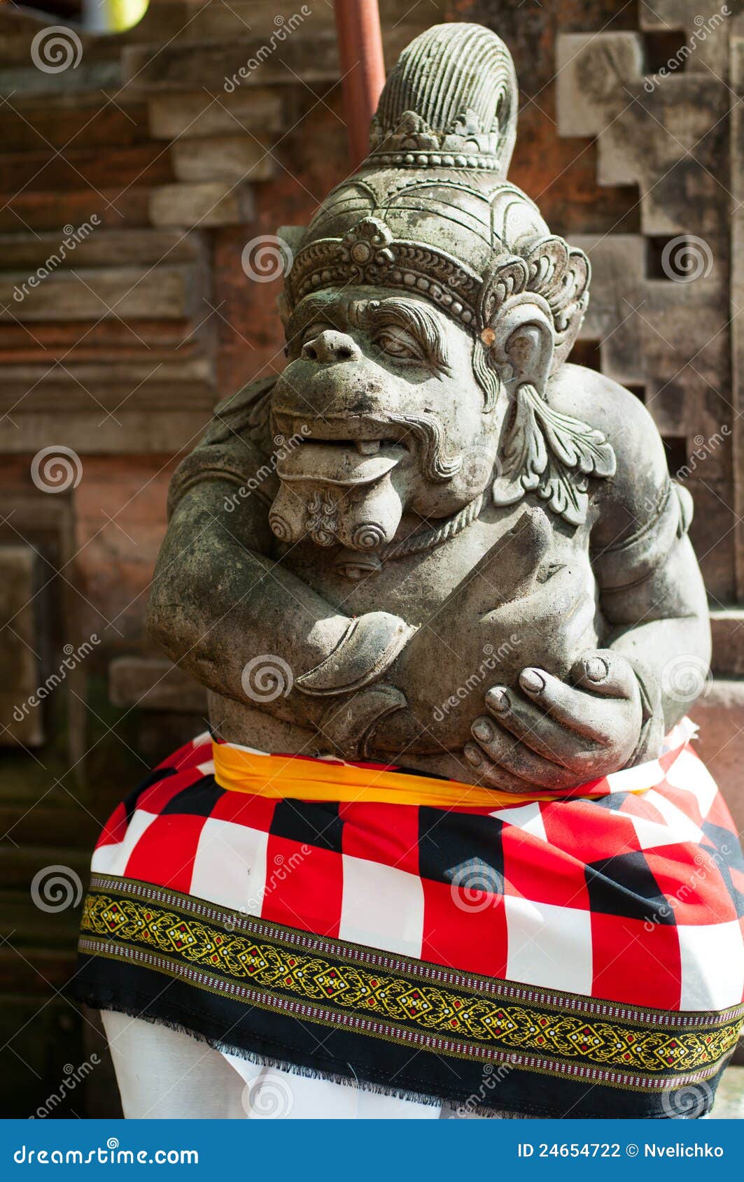 Statue of Balinese demon stock photo. Image of symbol - 24654722