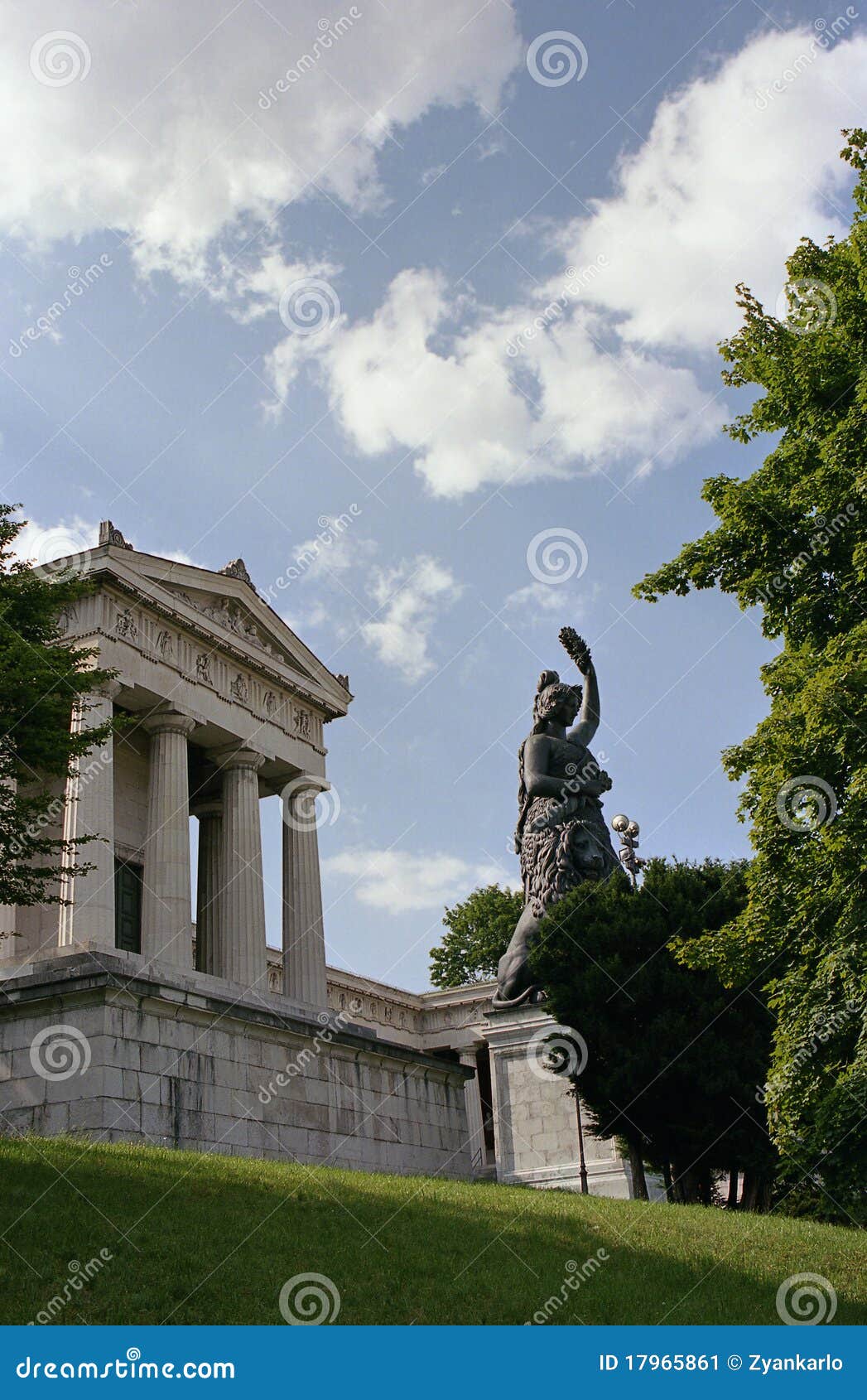 The Statue Bavaria of Munich in Bavaria Stock Image - Image of city ...