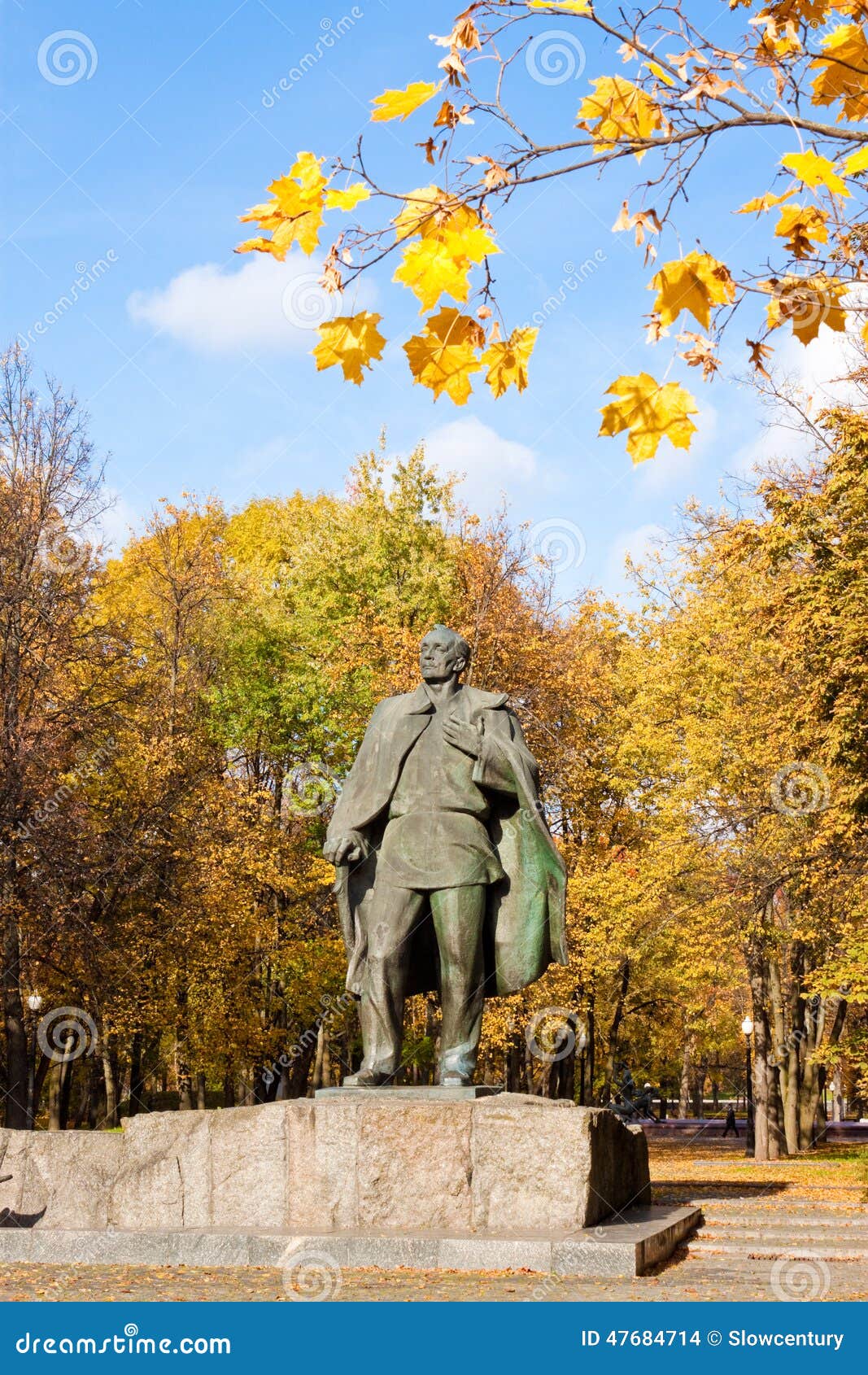Statue of Belarusian Writer Janka Kupala Stock Photo - Image of writer ...