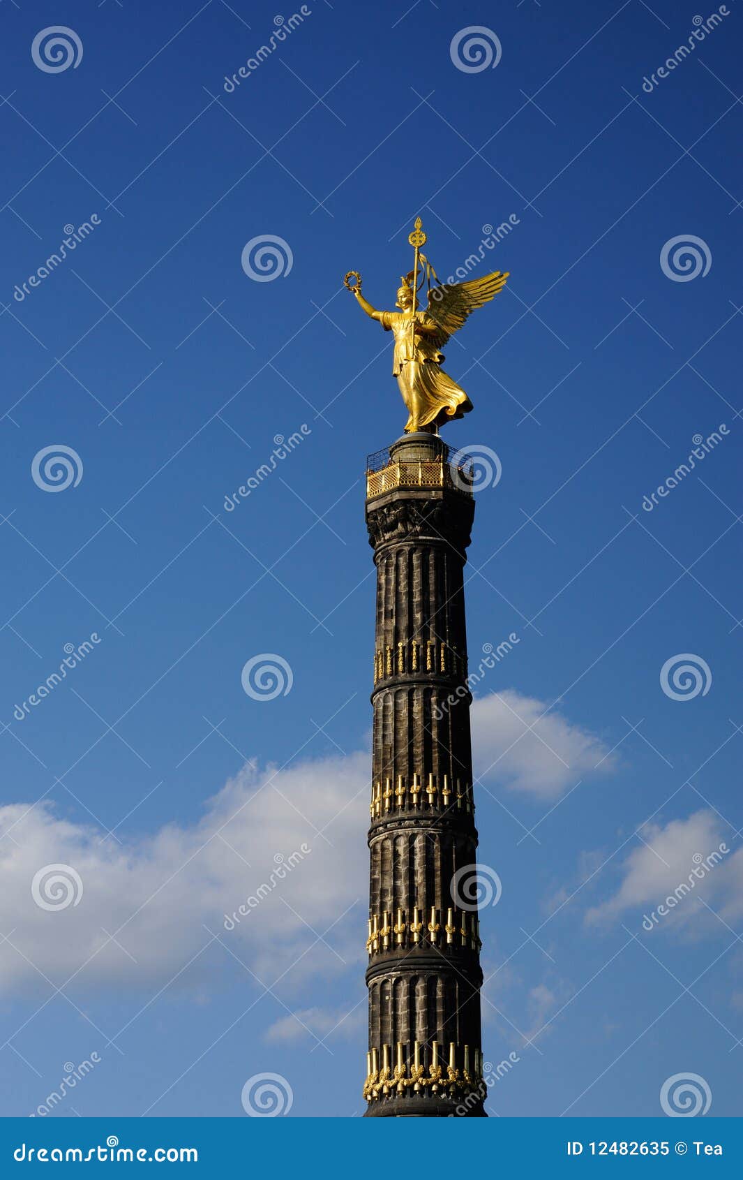 Statue in Berlin stock image. Image of crown, statue - 12482635