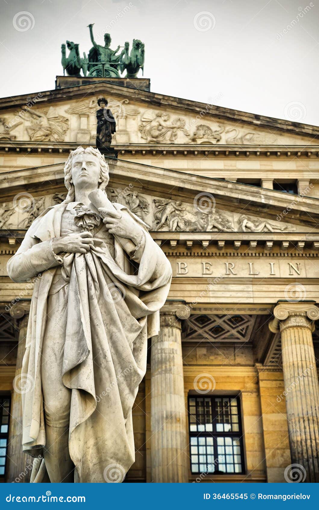 Statue in berlin stock image. Image of destination, european - 36465545