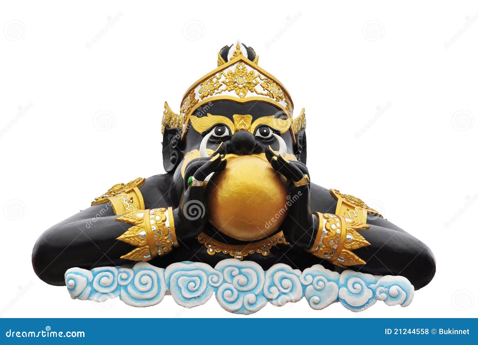 Statue of Black Deity Called Rahu on Stock Photo - Image of east ...