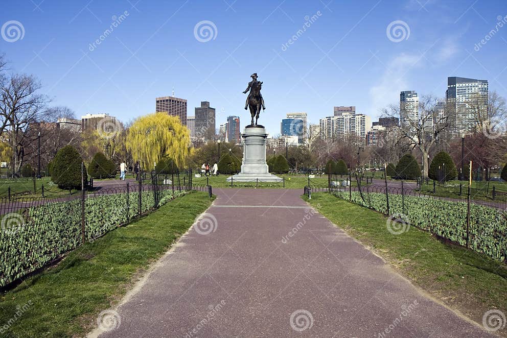 Statue in the Boston Common Public Garden Editorial Image - Image of ...