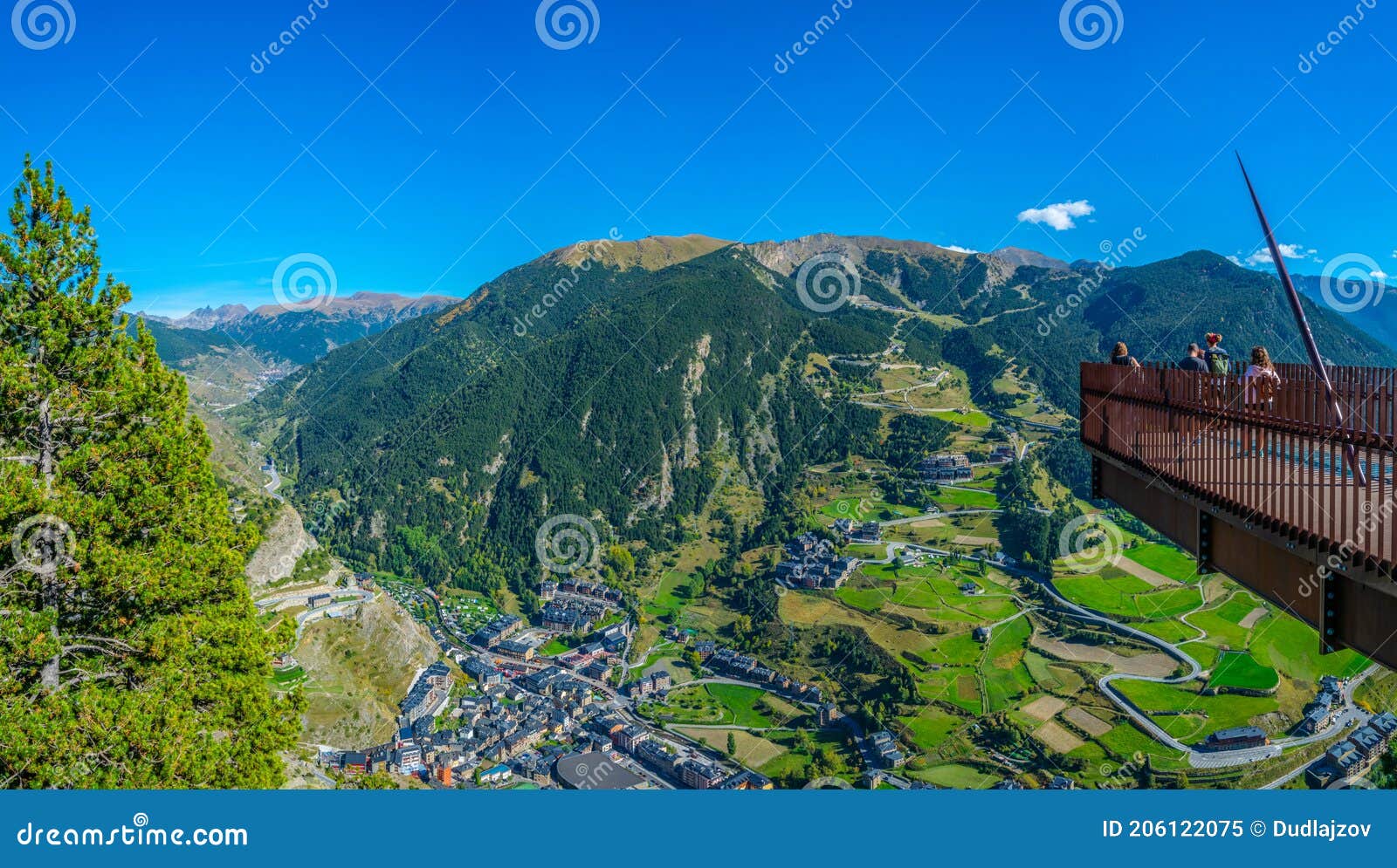 Statue of a Boy at Roc Del Quer Viewpoint at Andorra Editorial Image ...