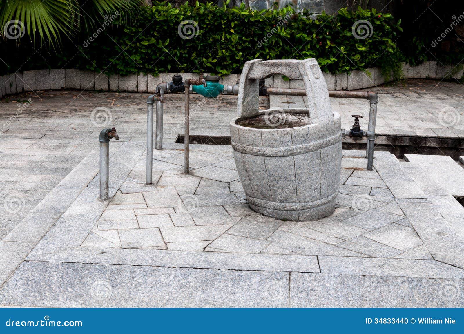 Statue of bucket stock photo. Image of garden, isolated - 34833440