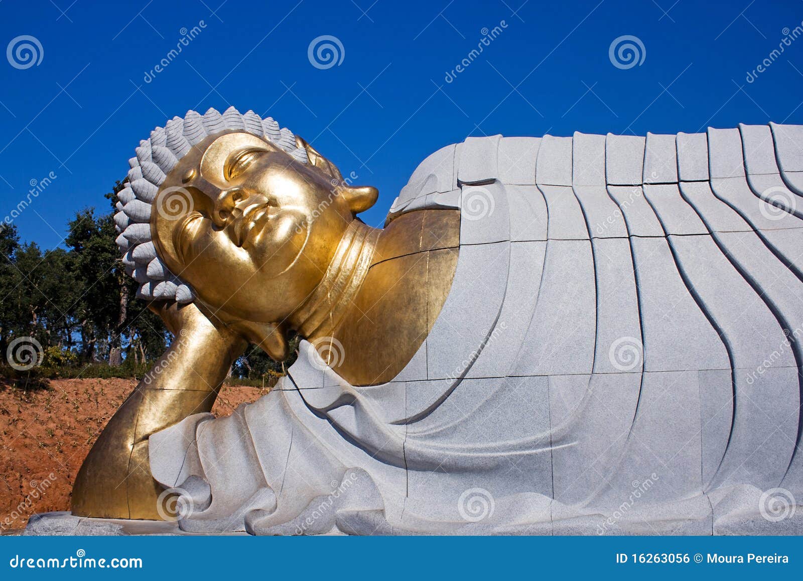 Statue of Buddha Lying Down Stock Photo - Image of myanmar, korea: 16263056