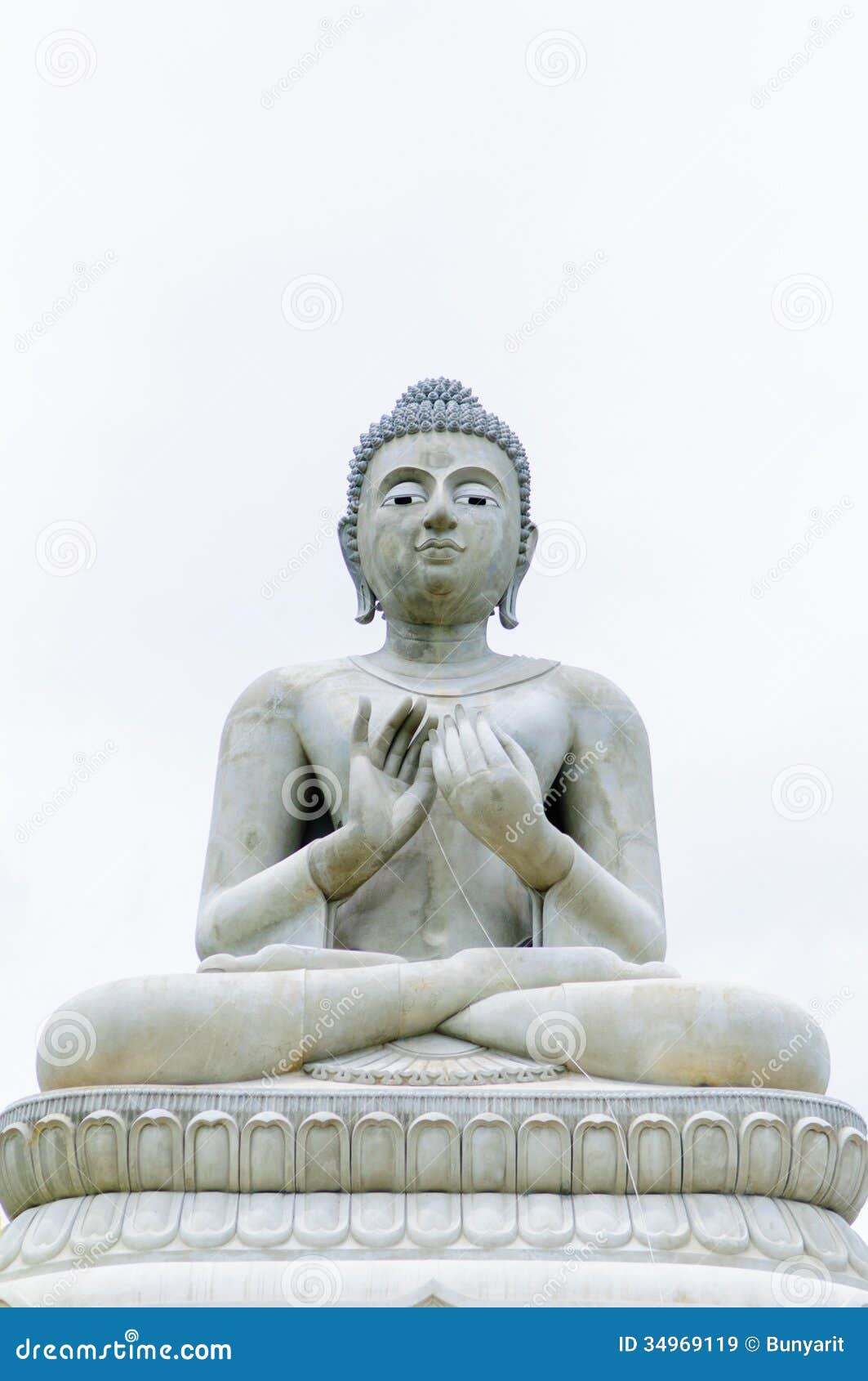 Statue of Buddha at Peace in Asia Stock Image - Image of meditating ...