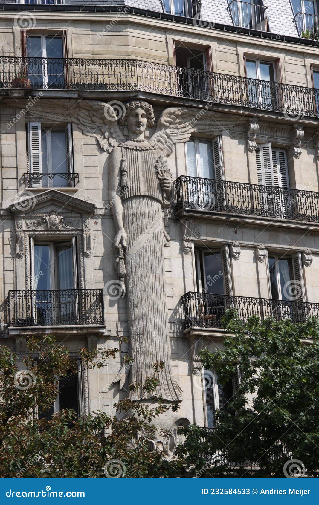 Statue of a Building in Paris Editorial Stock Photo - Image of home ...