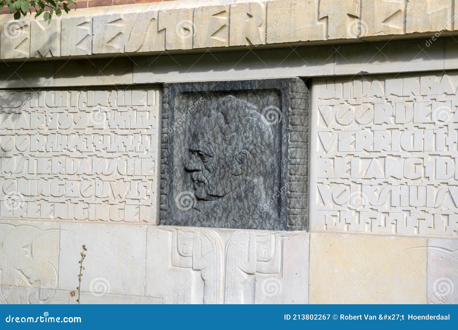 Statue Burgemeester Tellegen at Amsterdam the Netherlands 15-9-2019 ...