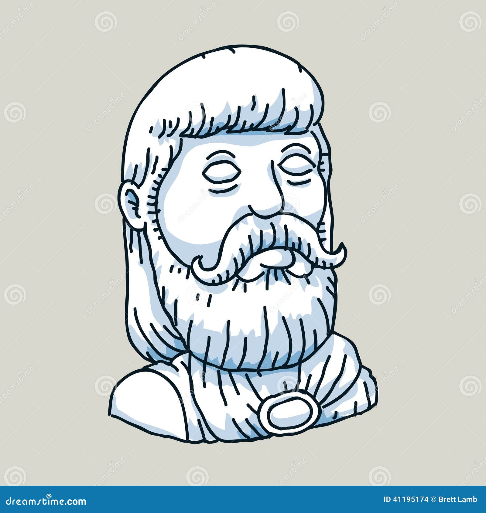 Statue Bust stock illustration. Illustration of statue - 41195174