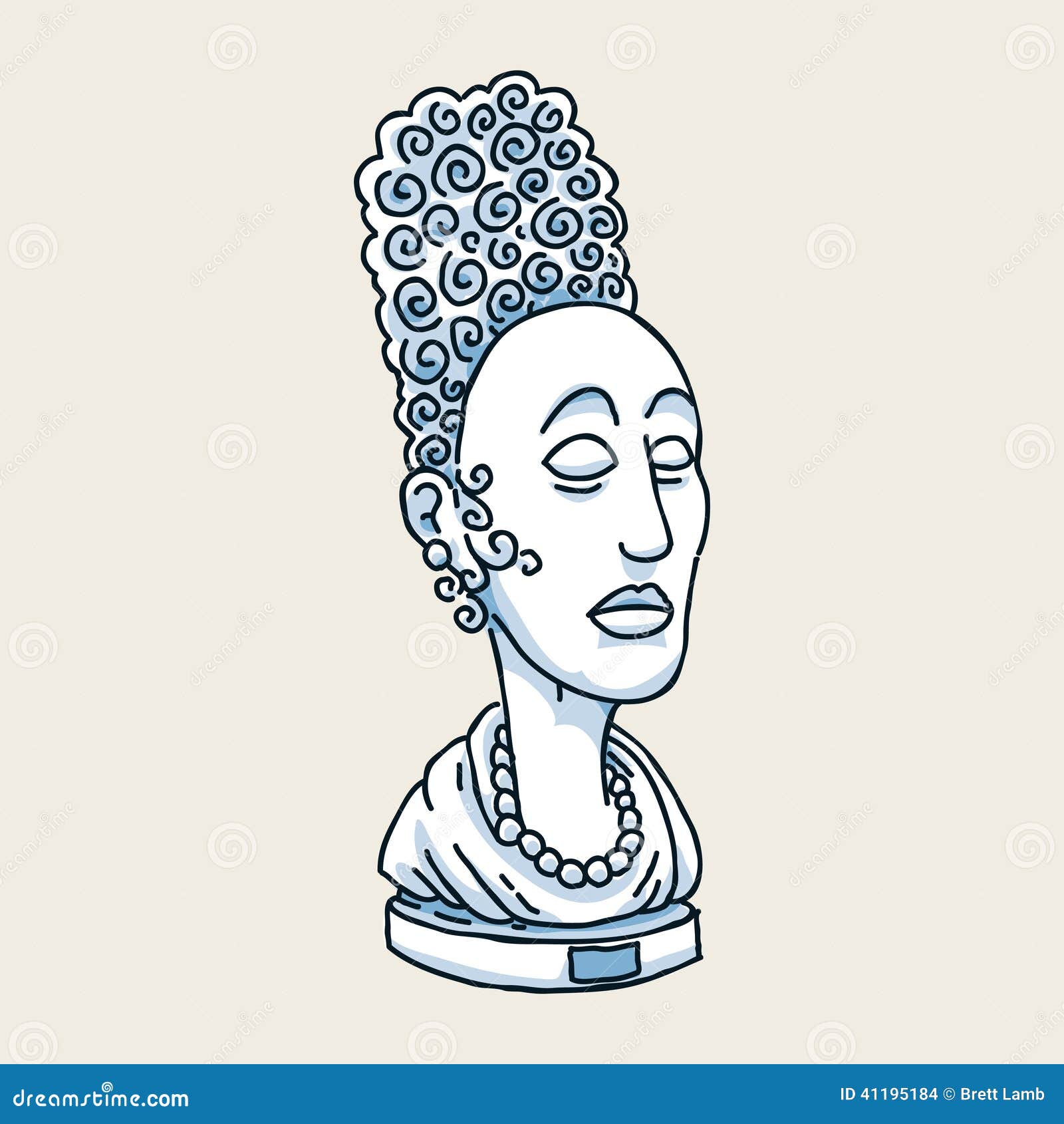 Statue Bust stock illustration. Illustration of ancient - 41195184