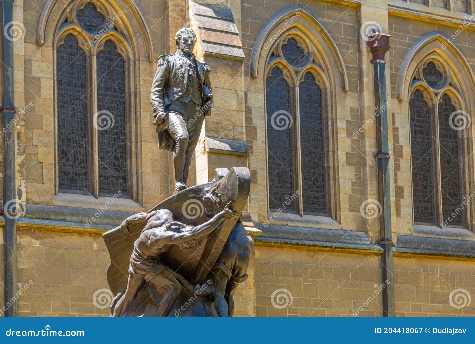 Statue of Captain Matthew Flinders in Melbourne, Australia Stock Image ...