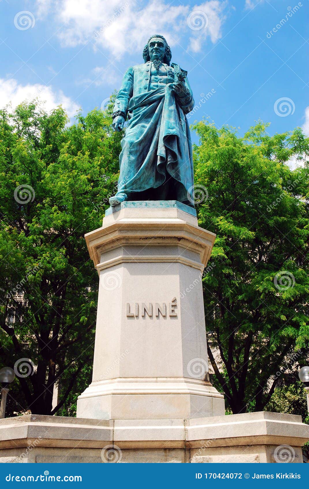 A Statue of Carl Linne, University of Chicago Editorial Photography ...