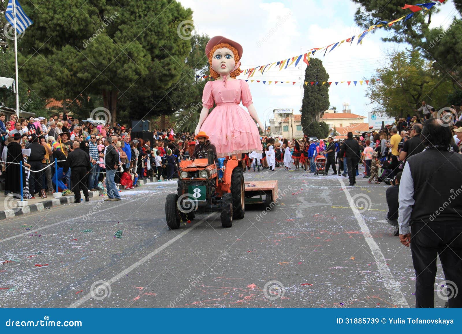Statue on Carnival Procession. Editorial Stock Image - Image of clowns ...