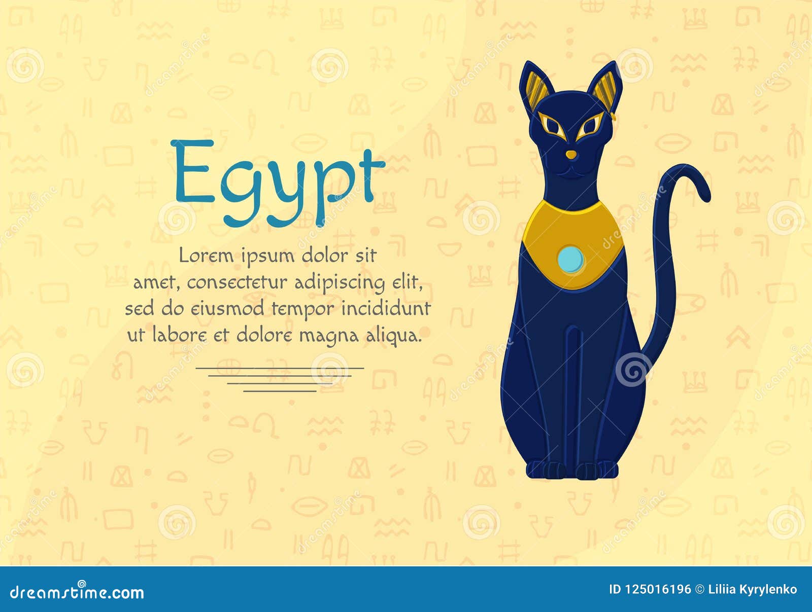 Cat Goddess Bastet Icon In Cartoon Style Isolated On White Background ...