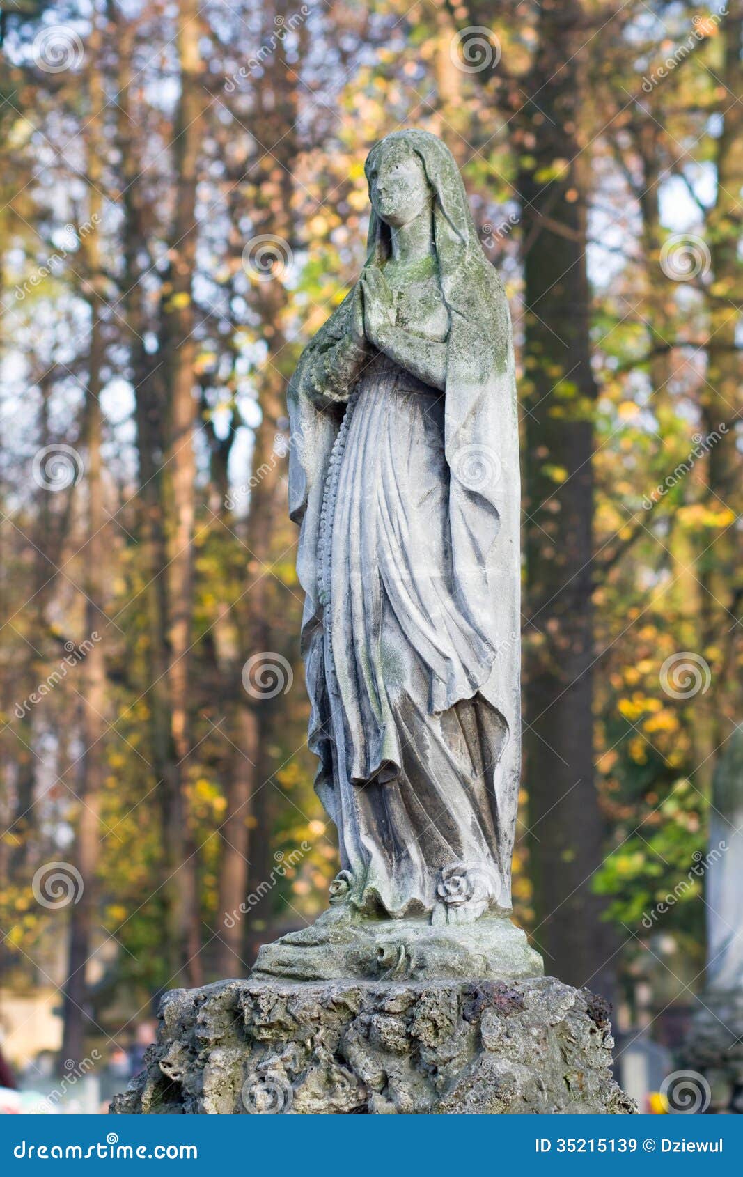 Statue in a cemetery stock image. Image of desolate, heavenly - 35215139