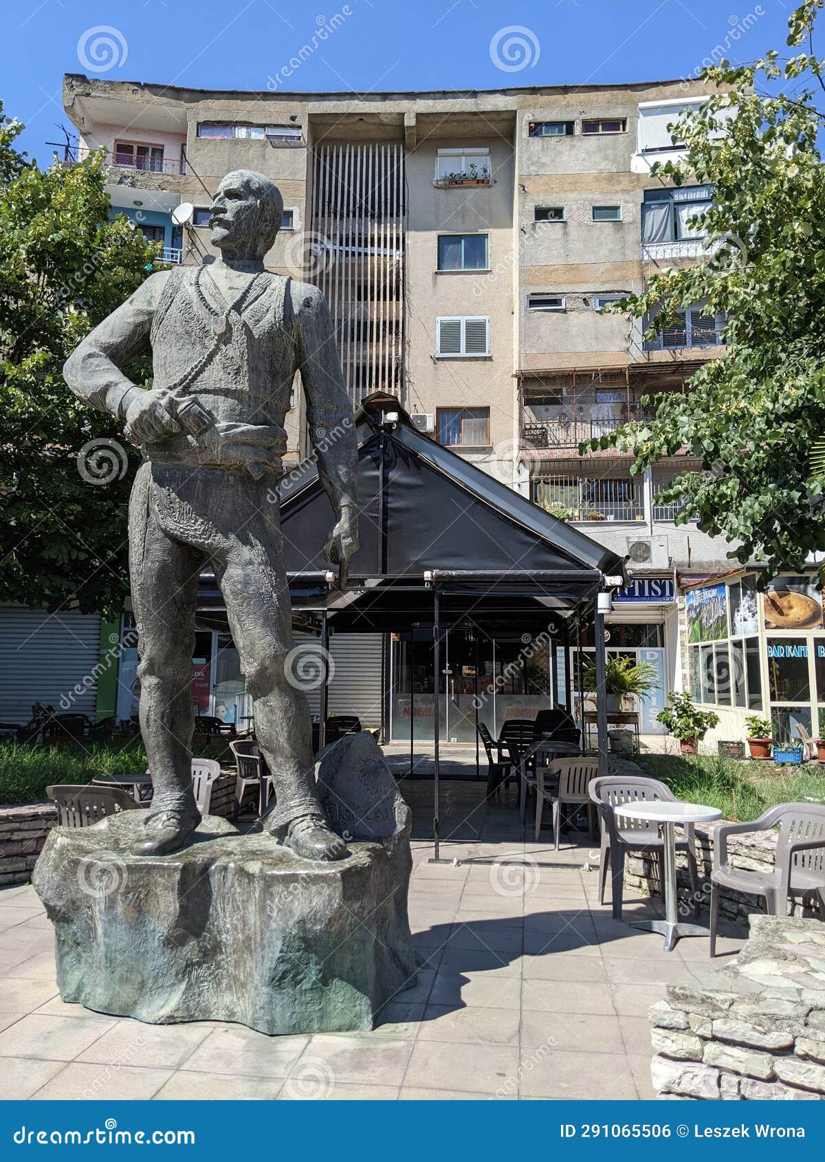 Statue in the Center of the City of Shkoder in Albania Editorial Photo ...