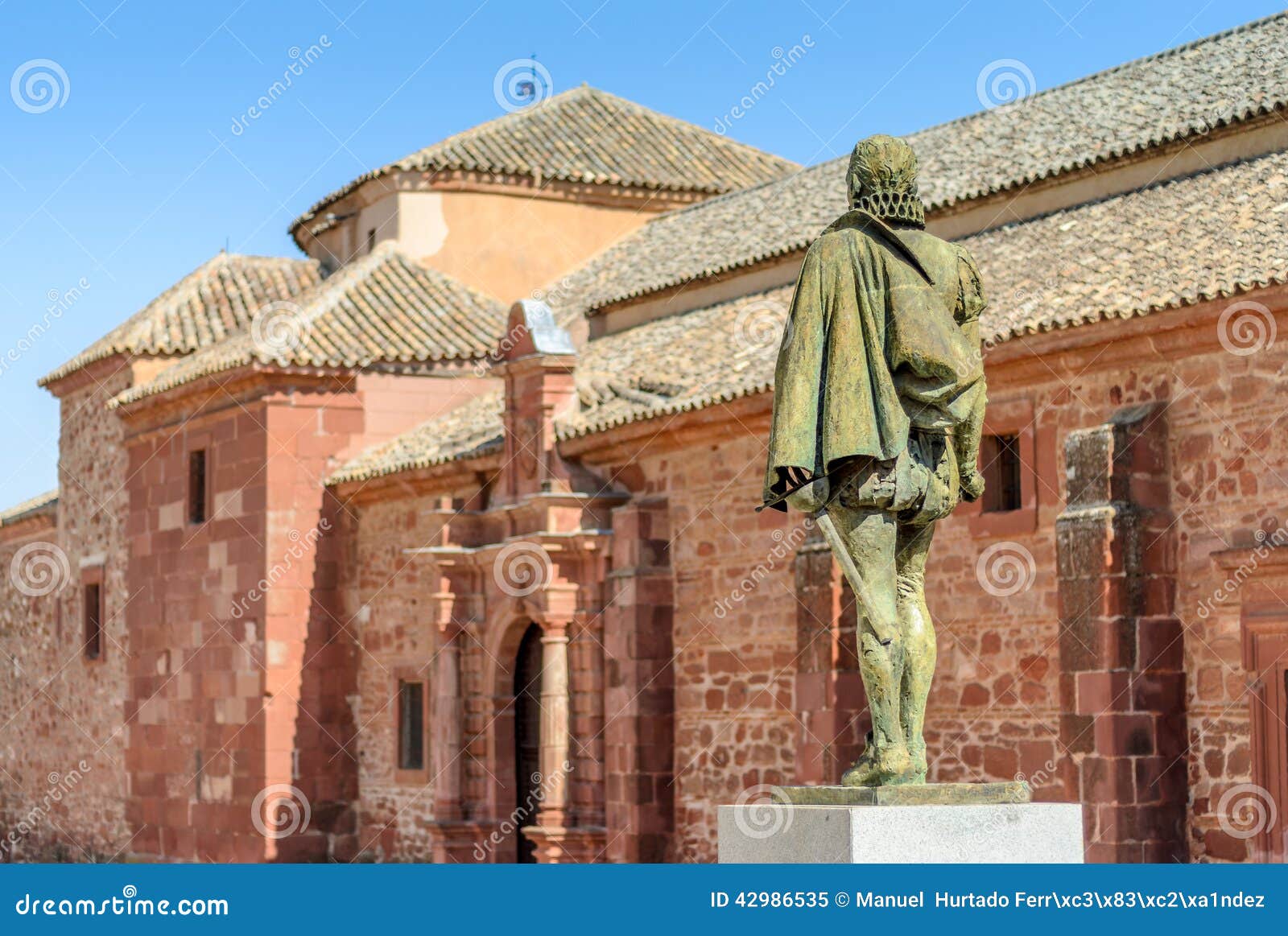 Statue of Cervantes stock image. Image of knight, iberian - 42986535