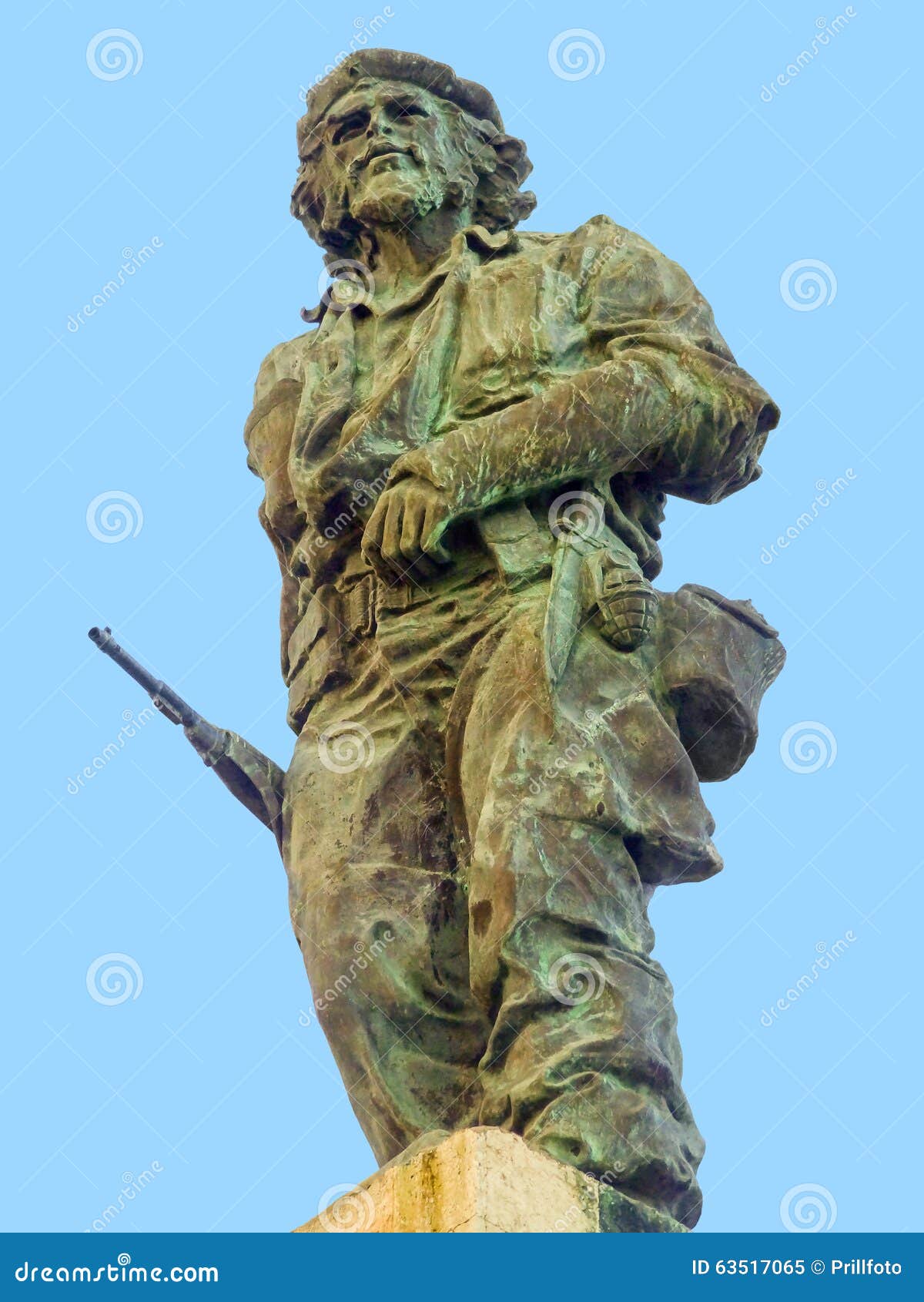 Statue of Che Guevara stock image. Image of hero, figure - 63517065