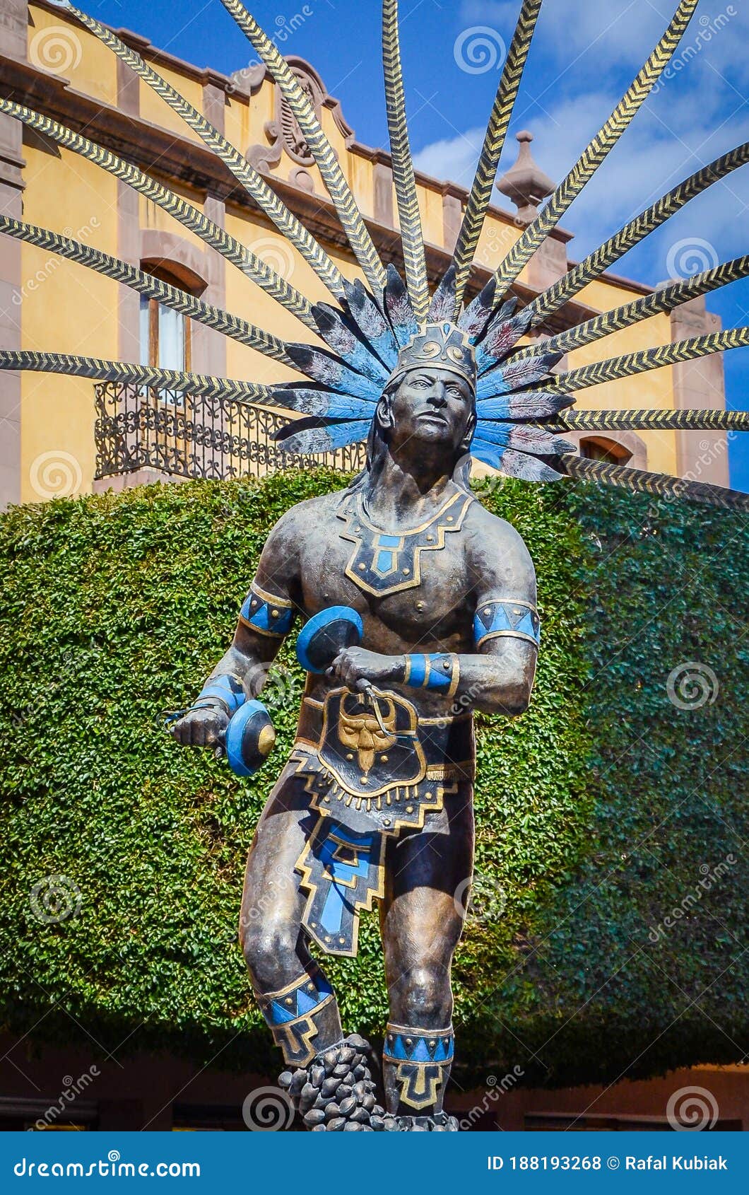 Statue of the Chichimeca Indian in Queretaro Editorial Stock Photo ...